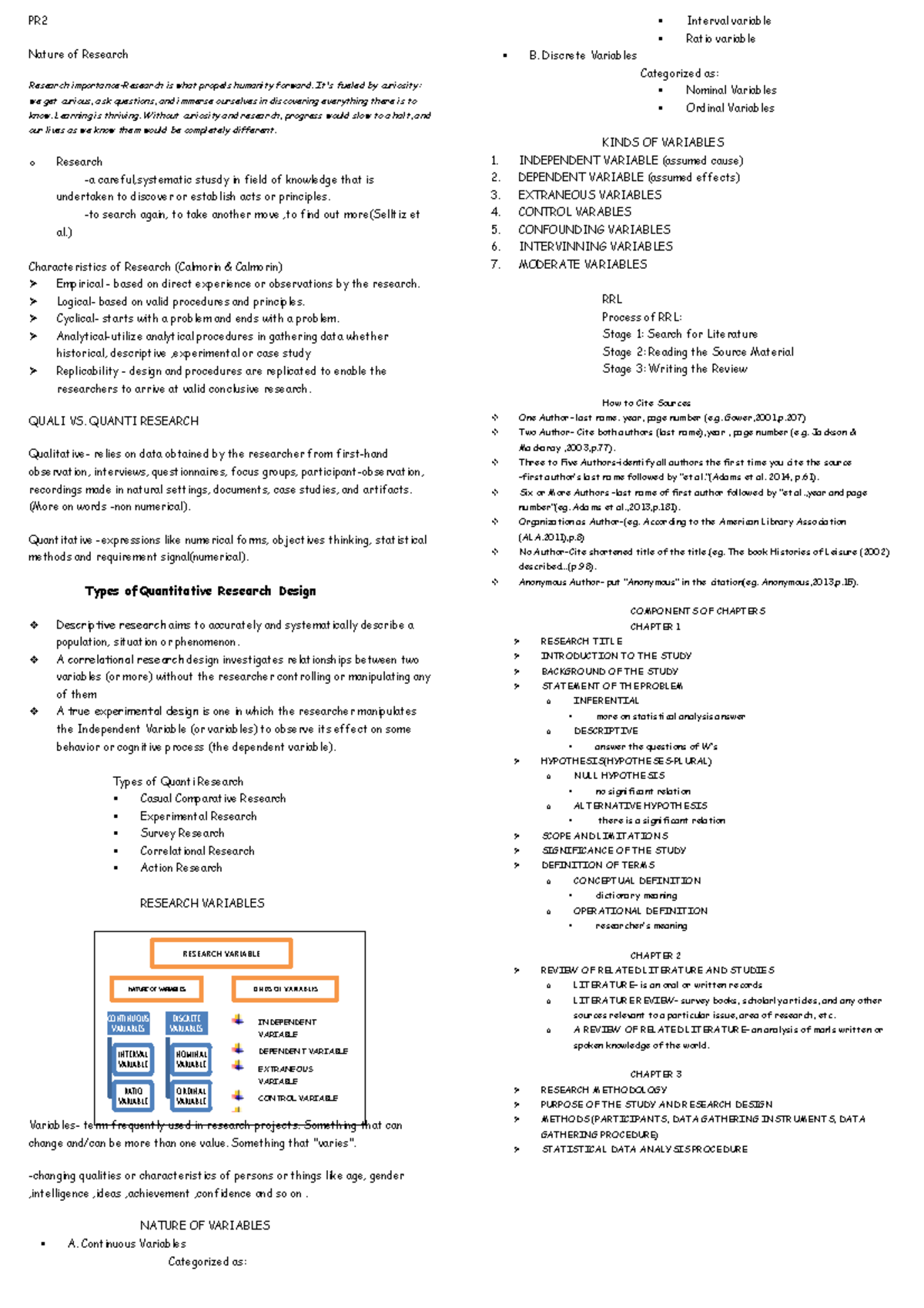 PR2 - a pointers of the subjects made by my classmate/bestfriend - PR ...