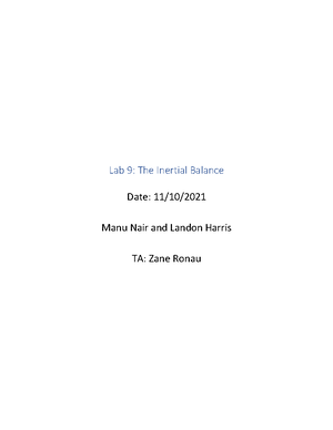 Measurement and Error - Lab report - BIOL 331 - UofL - Studocu