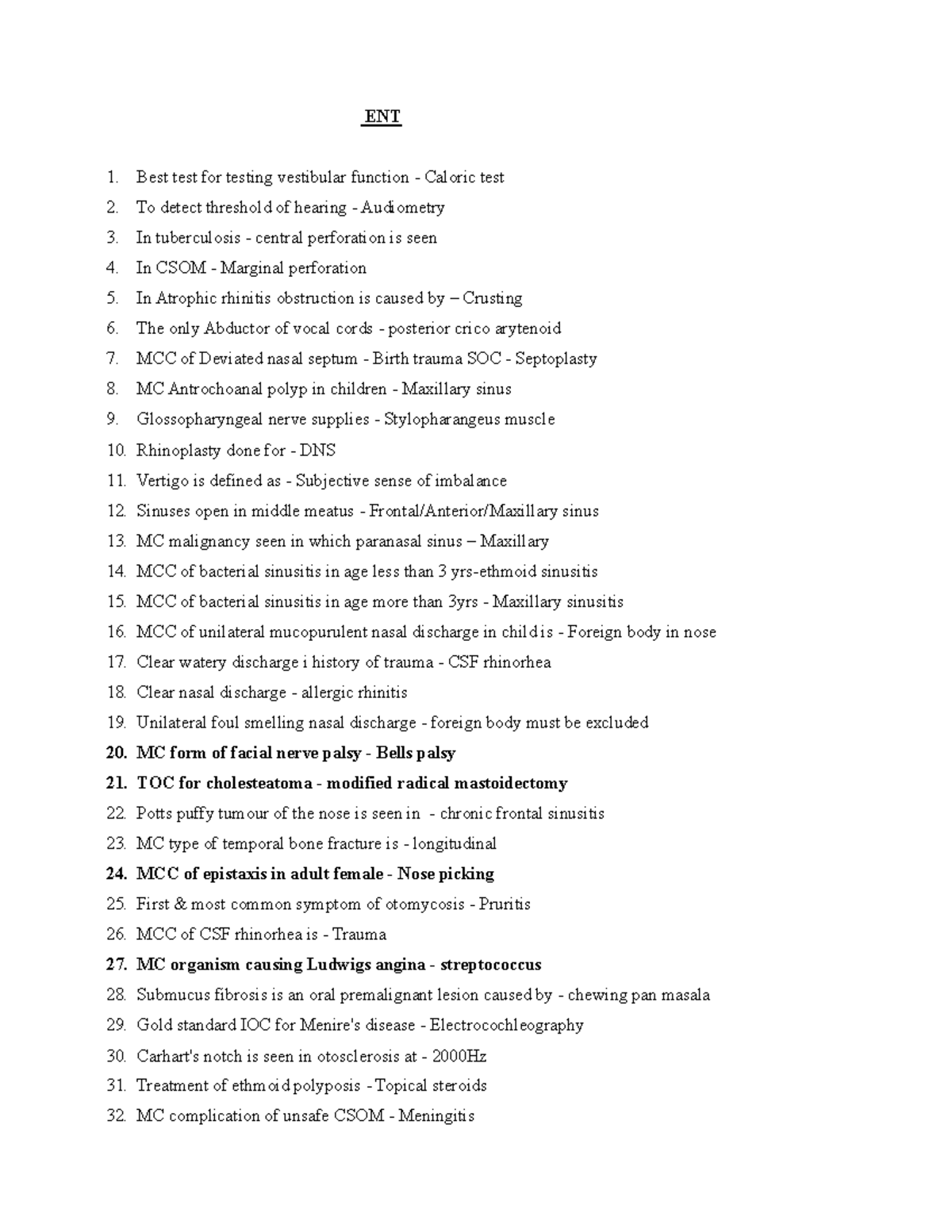 ENT short - l,fkbknfBLNFXbn - ENT Best test for testing vestibular ...