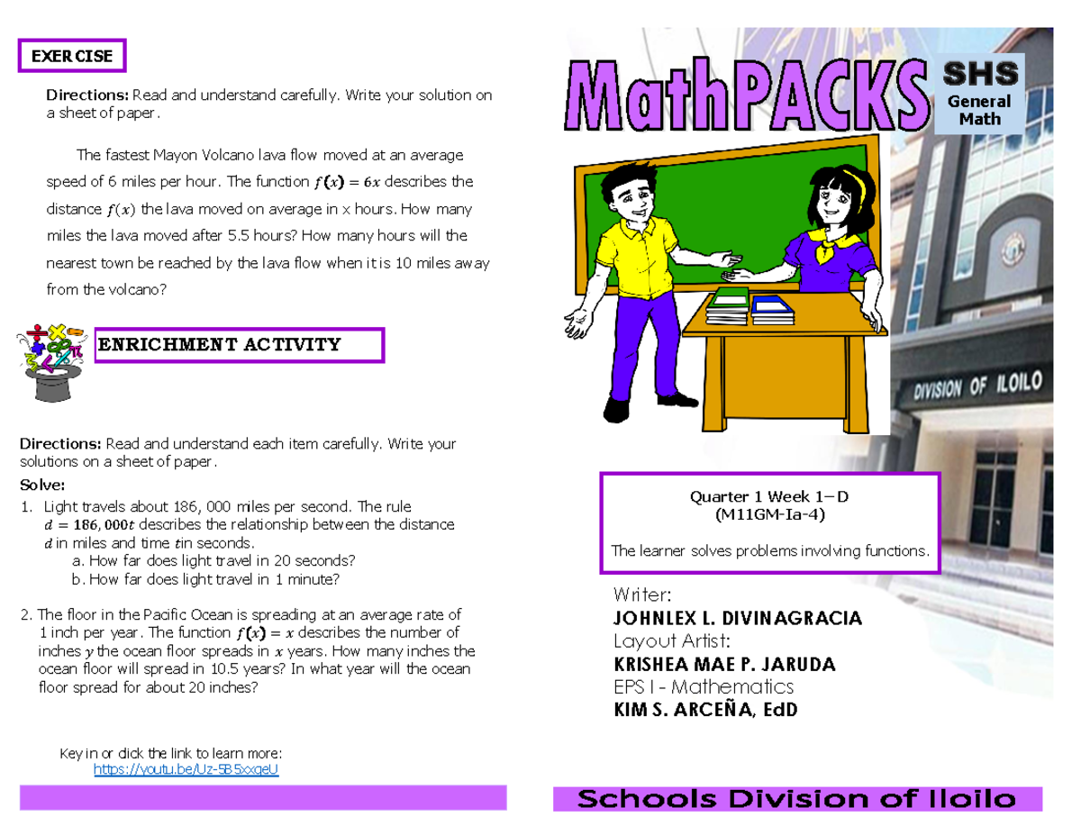 Gen Math-Q1 W1-D - heheeeeeeeeeeeeeeehe - General Math Directions: Read ...