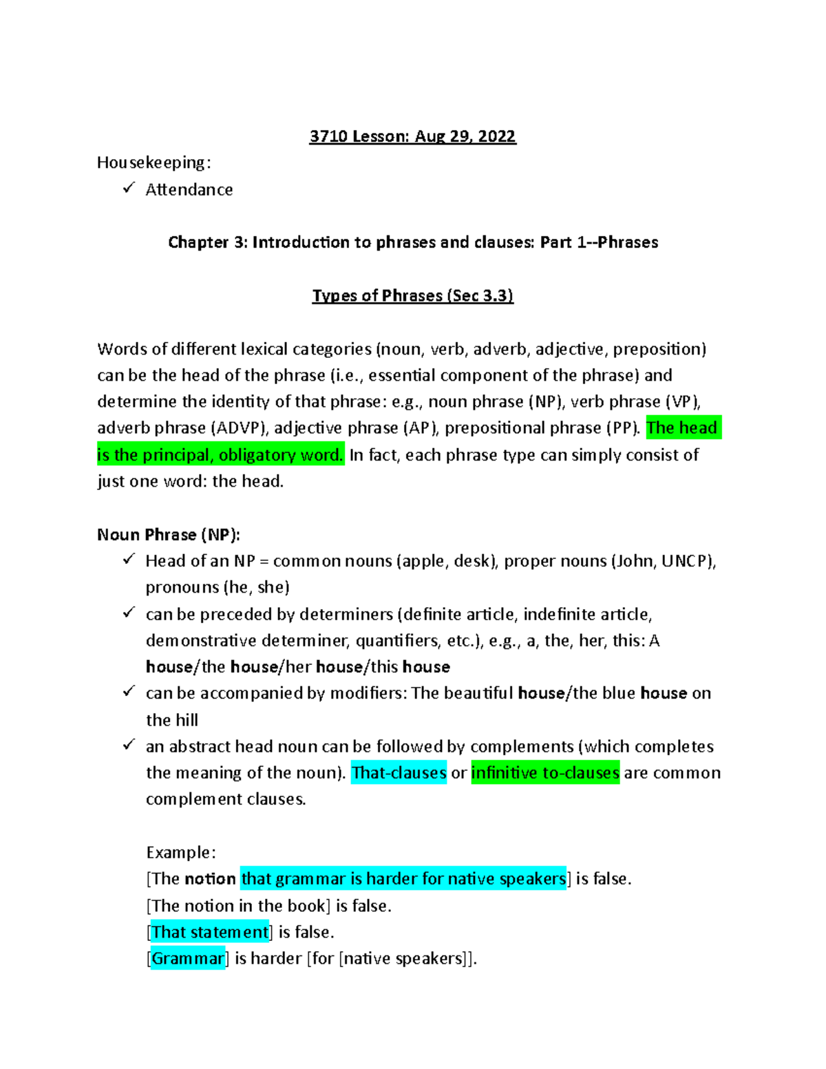 ENG3710 Fall2022 Ch3 Introduction to Phrases and Clauses - 3710 Lesson ...