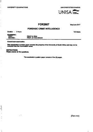 Marking Memo FOR2605 2021 Dr BK Lekubu - MARKING MEMORANDUM Question 1 ...