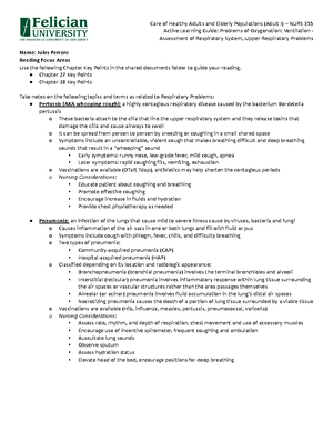 Medical Surgical Module 5 Active Learning Guide - MODULE 5: PERFUSION ...