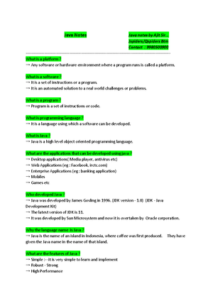22MCAL28 - Java Lab Manual - #132, AECS Layout, IT Park Road ...