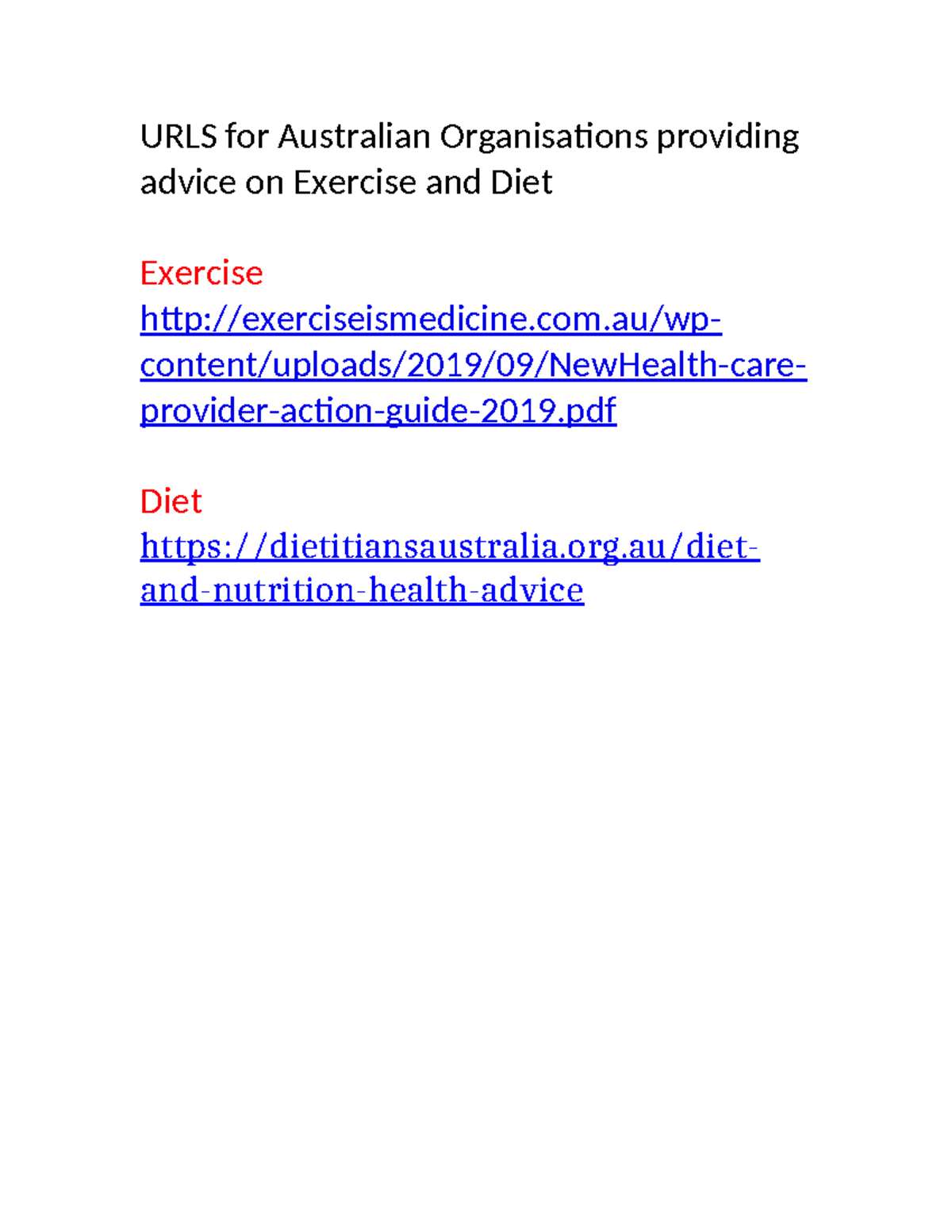 CVD CHECKS TESTS - 2012AHS - URLS for Australian Organisations ...