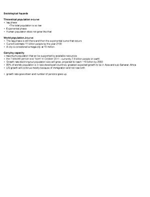 Exam 3 Notes 2 - Based off of professor Wren - Clean Water: A limited ...