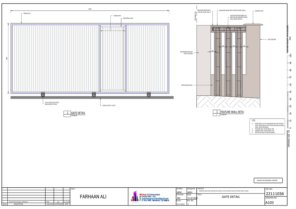 Typical Gate Layout - 50x50x4 SHS 50x50x4 RHS PEDESTRIAN GATE 75mm ...
