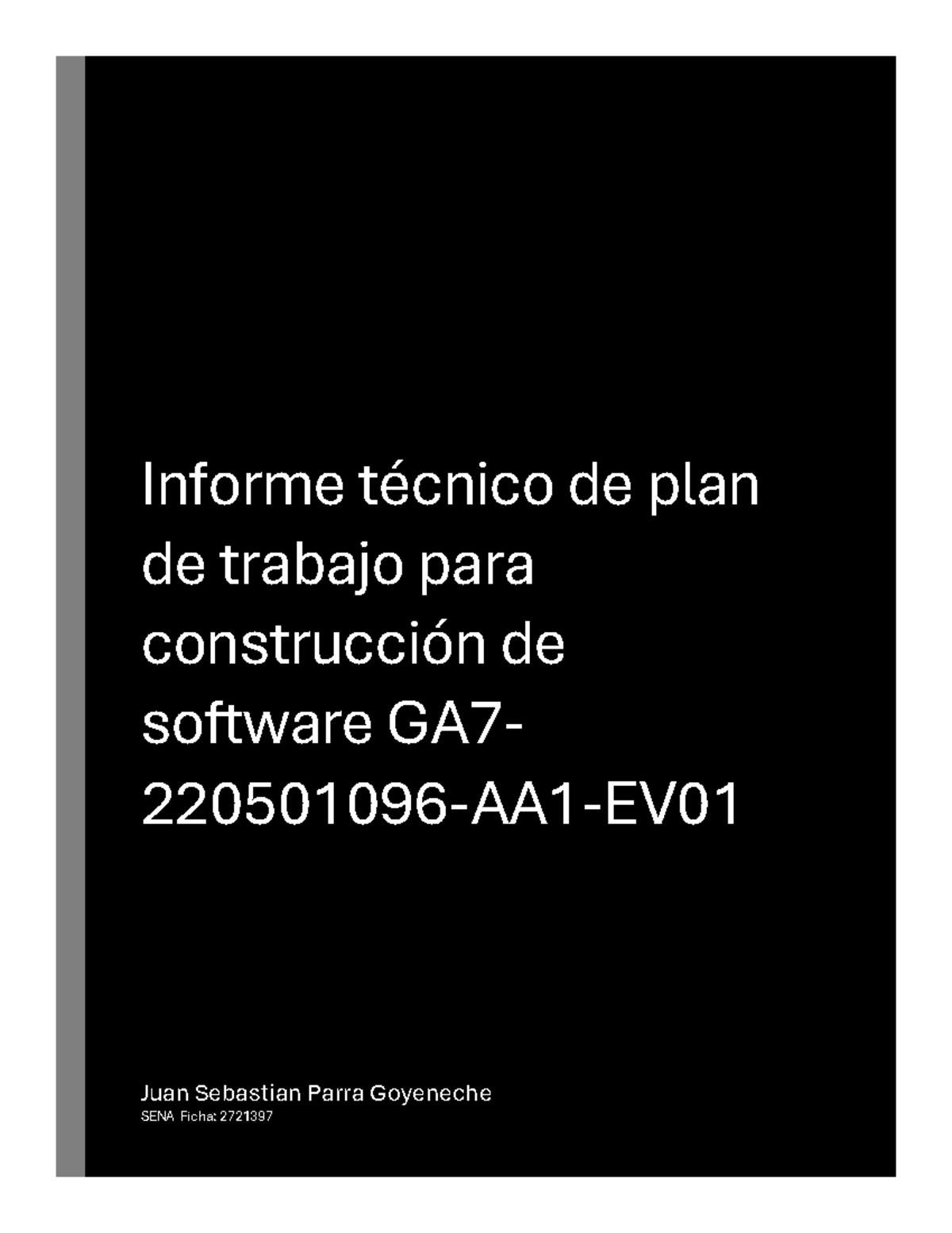 Informe técnico de plan de trabajo para construcción de software GA7 ...