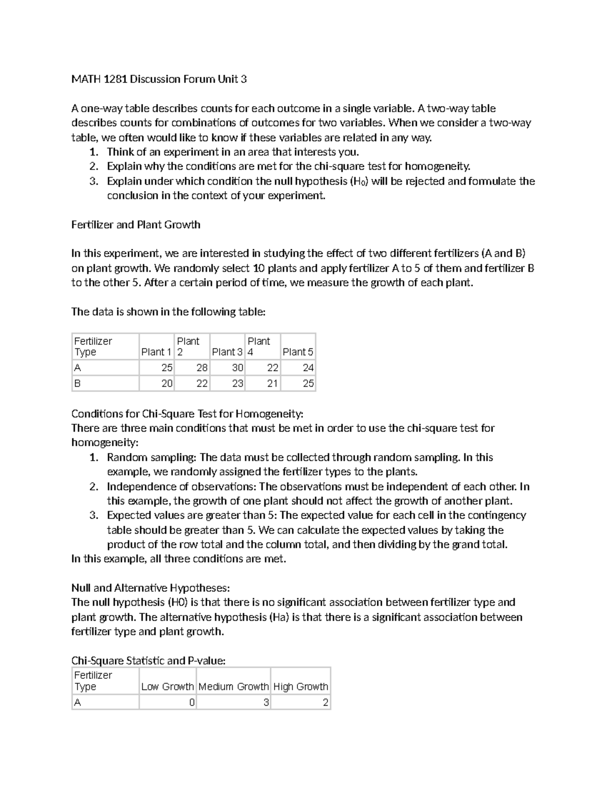 MATH 1281 Discussion Forum Unit 3 - MATH 1281 Discussion Forum Unit 3 A ...