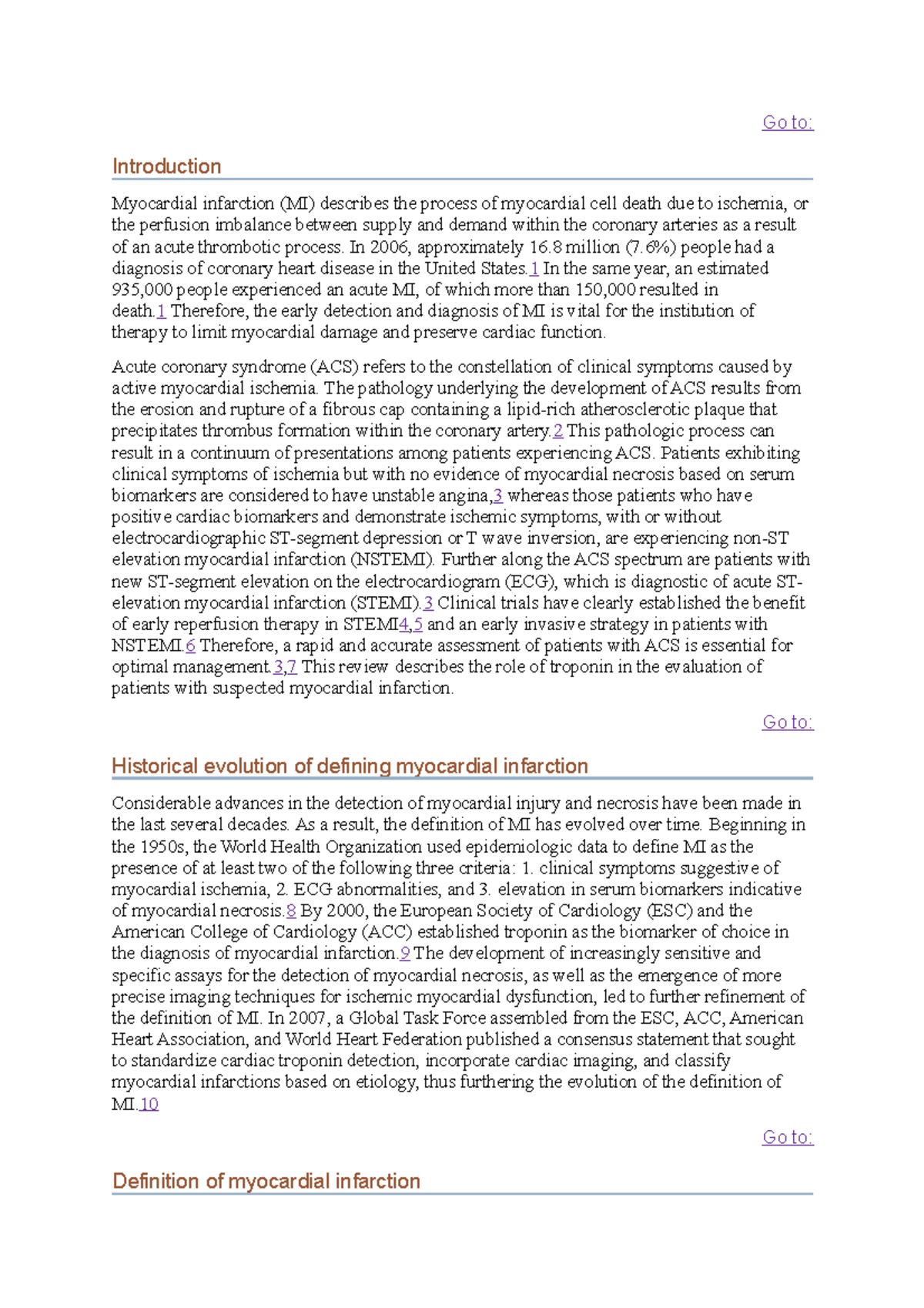 Anzcor Guideline 14 - ANZ guide - Go to: Introduction Myocardial ...