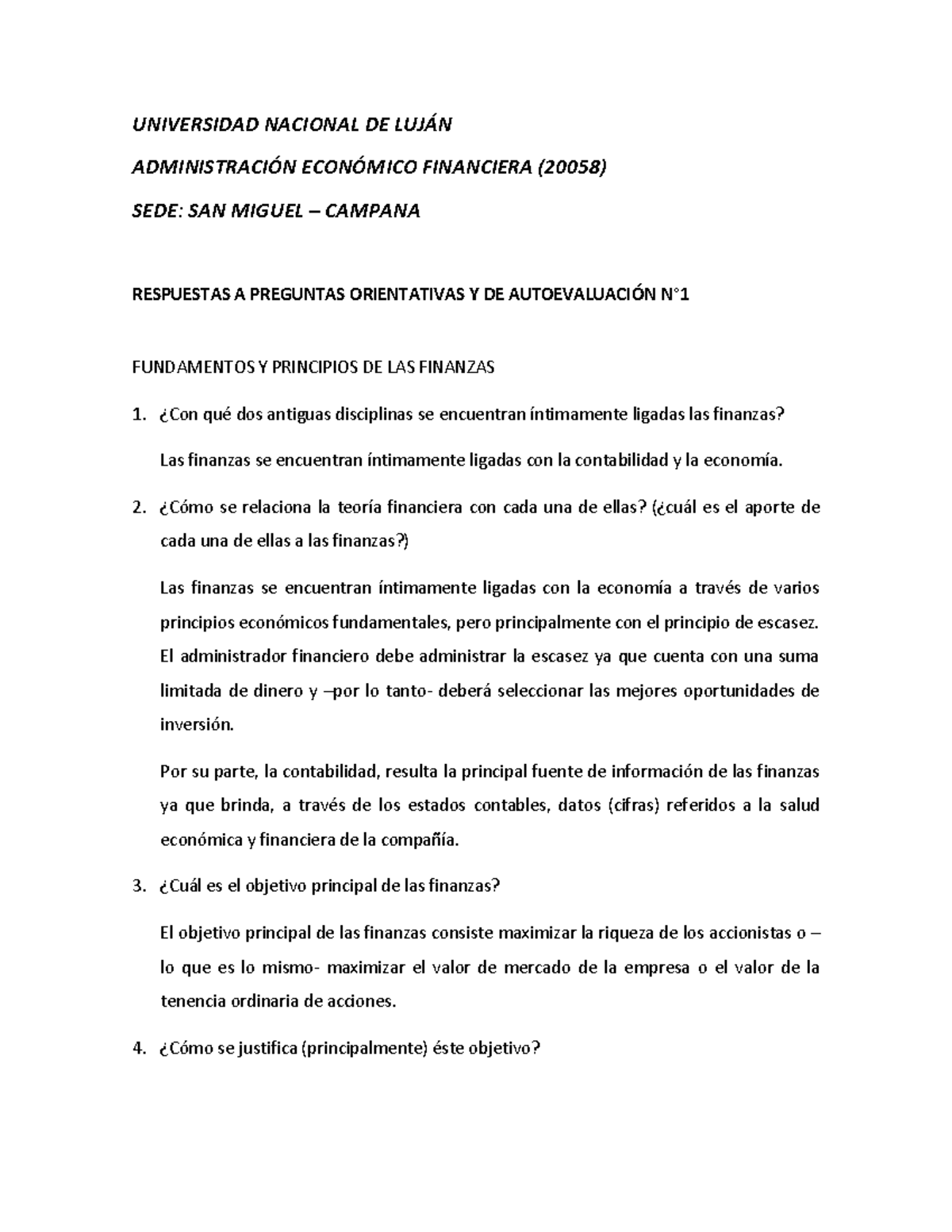 Respuestas A Preguntas DE Autoevaluacion CAP 1 Y 2 - 2020 2 - Warning: TT: undefined function ...
