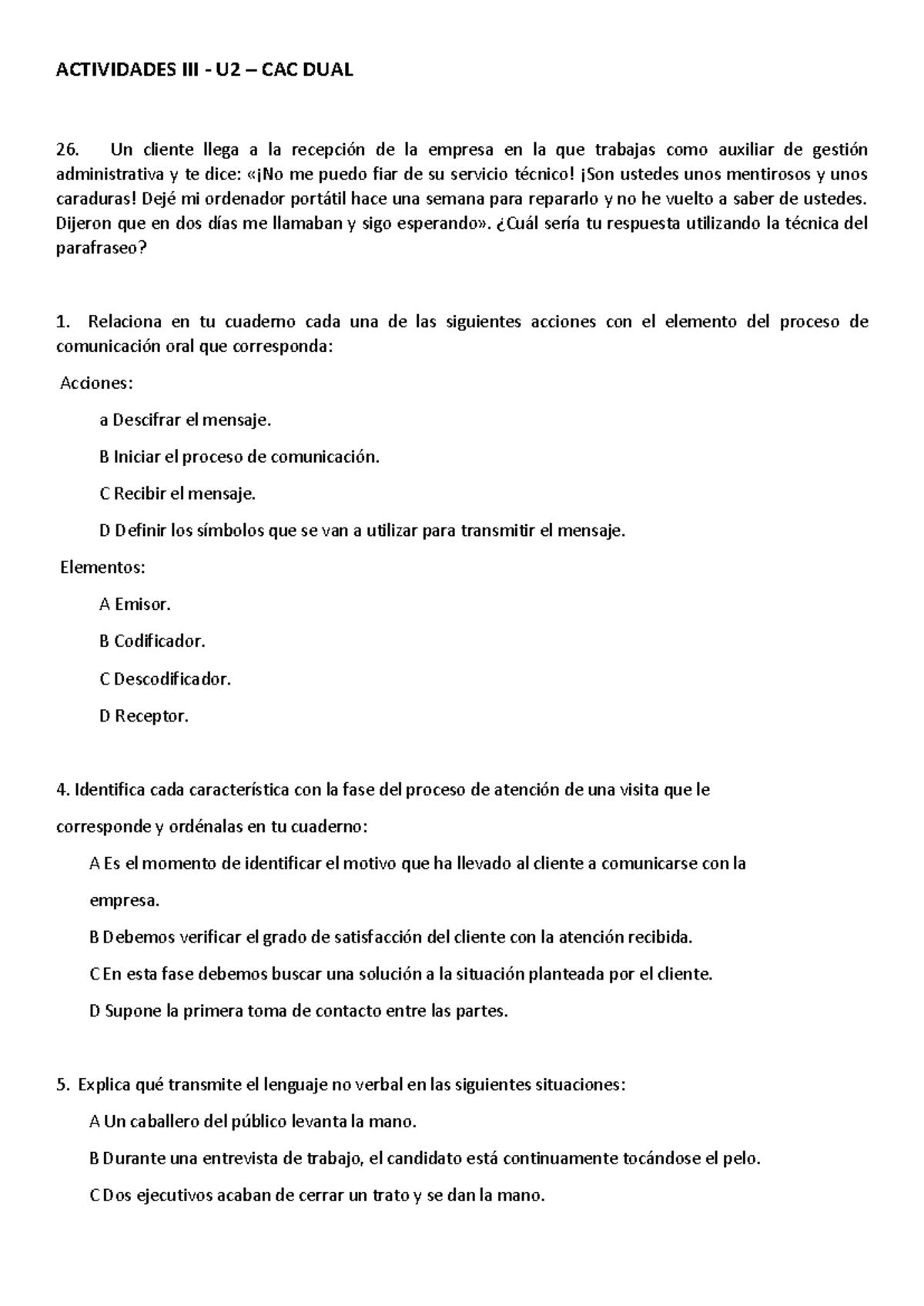 U2 Actividades III - adasdsa - ACTIVIDADES III - U2 – CAC DUAL Un ...