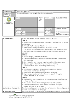 Least Learned Competencies Templates - Department of Education REGION ...