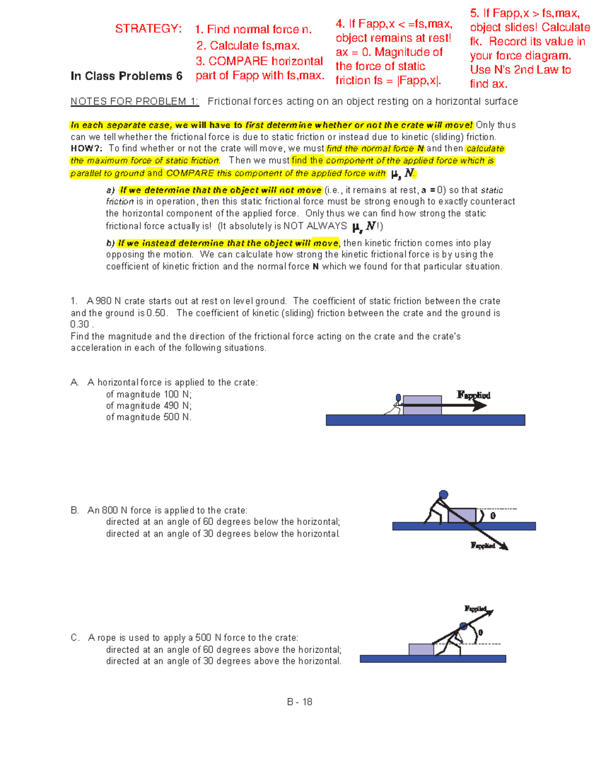 Friction With Coefficients Of Friction Problems Stepbystepsolutions ...