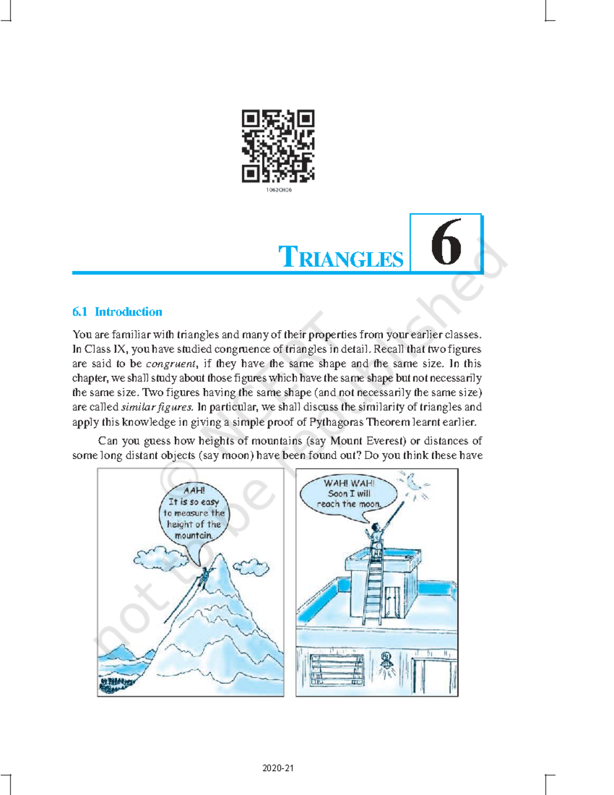 Triangles hshdh - TRIANGLES 117 6 6 Introduction You are familiar with ...