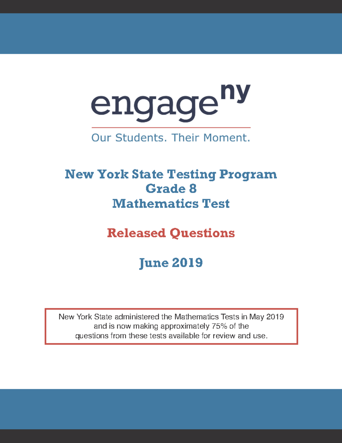 2019-released-items-math-g8 - New York State Testing Program Grade 8 ...