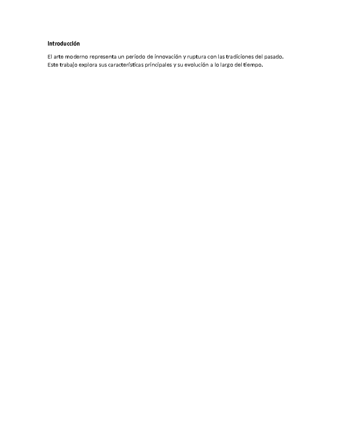La Historia del Arte Moderno - Introducción El arte moderno representa ...