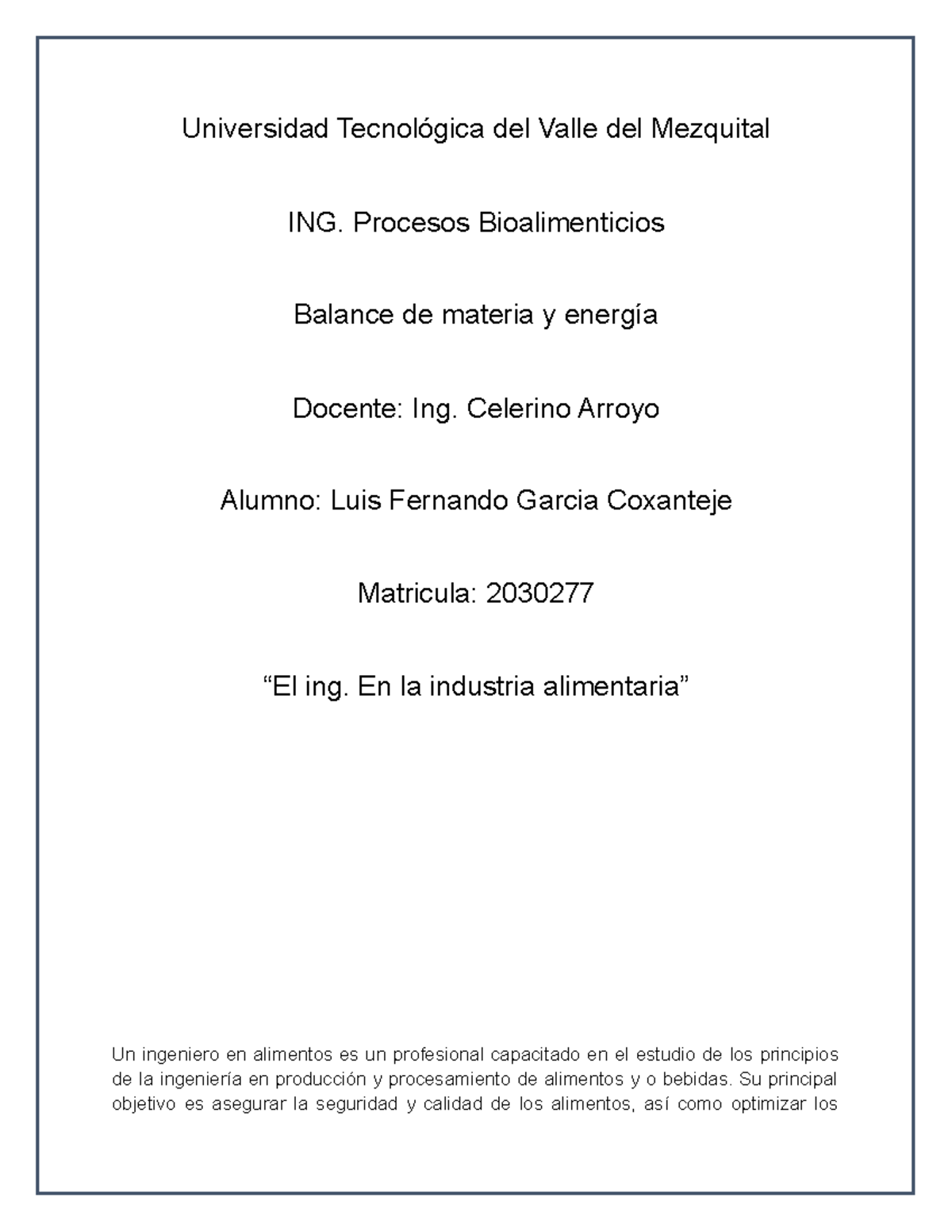 Ingenalimentos - .FGJGJ - Universidad Tecnológica del Valle del ...