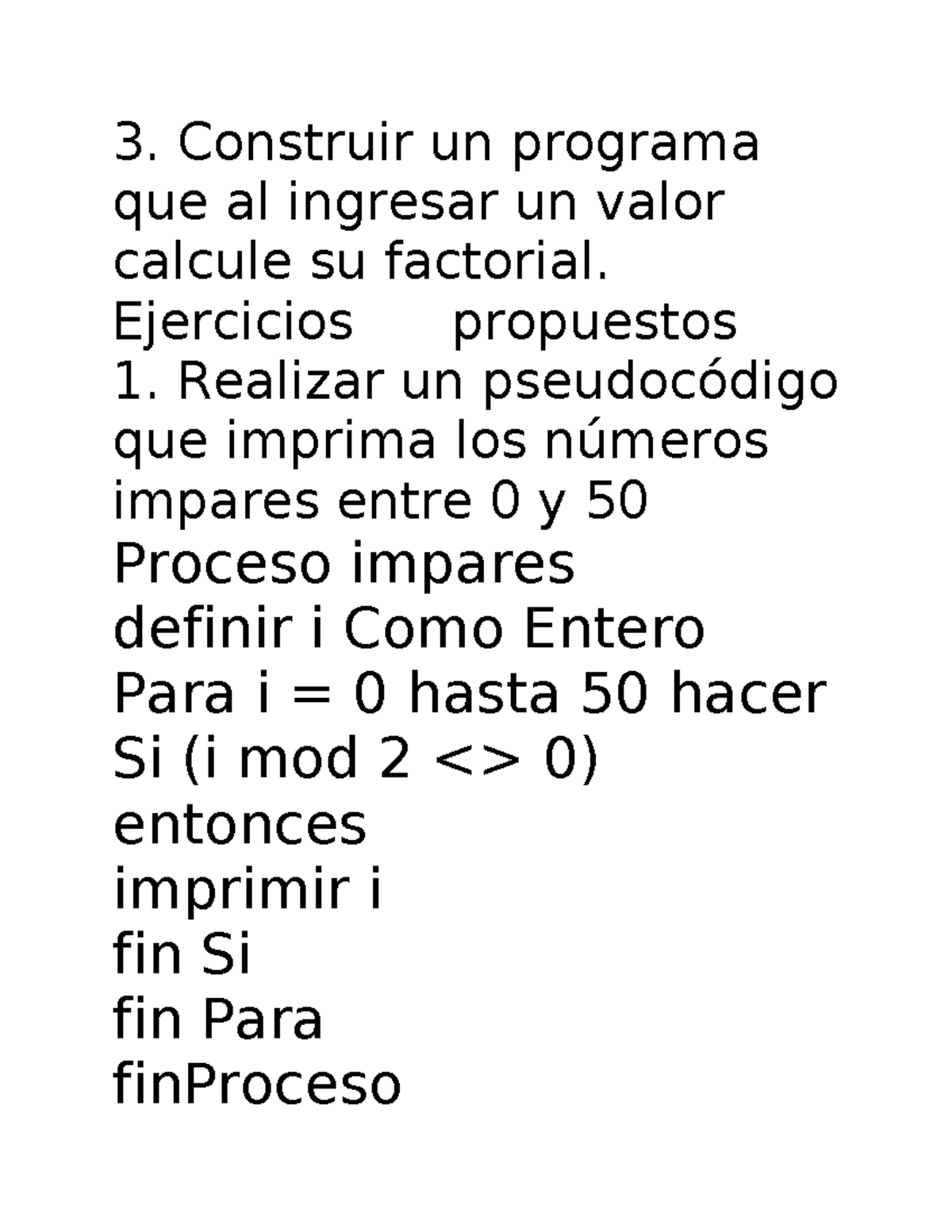 S12.s1 Resolver ejercicios sebastian mendoza - 3. Construir un programa que al ingresar un valor ...