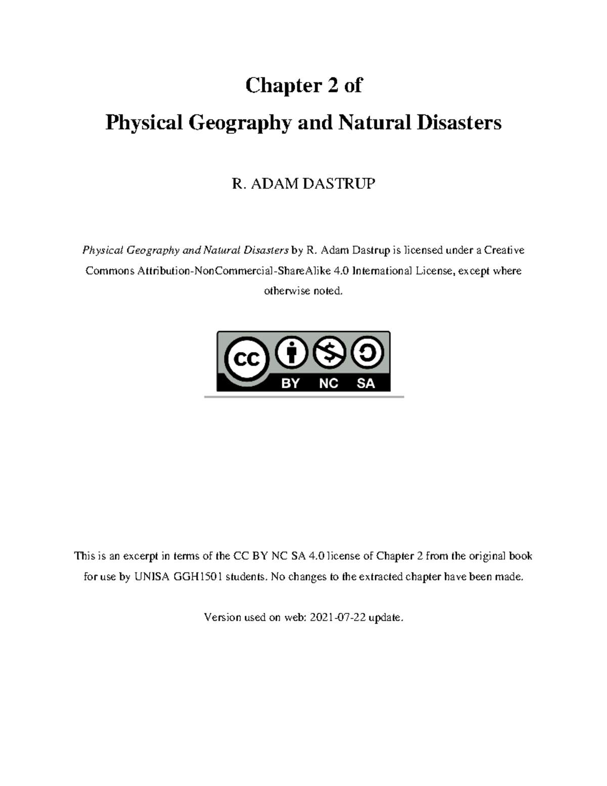 Chapter 2 - Study notes - Chapter 2 of Physical Geography and Natural ...