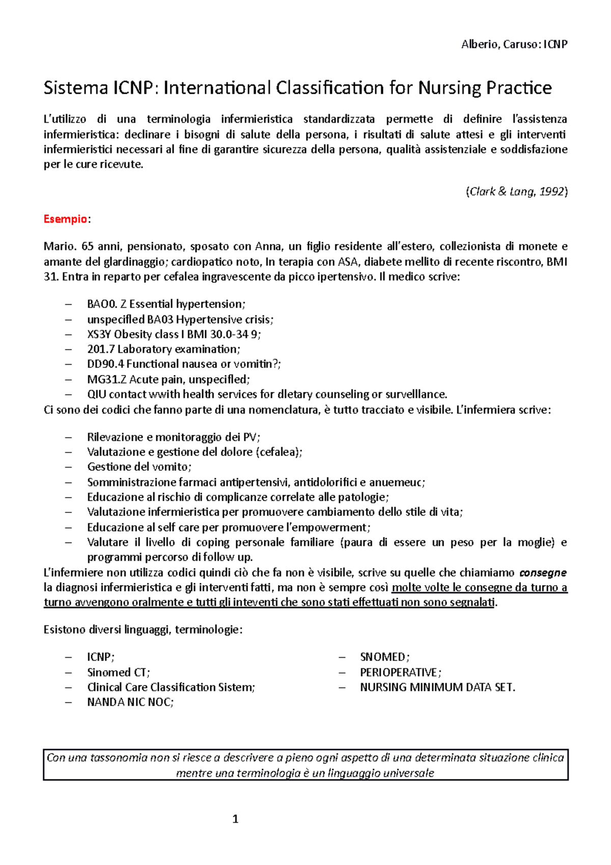 Metodologia sistema Icnpâ® International Classification for Nursing Practice - Sistema ICNP ...