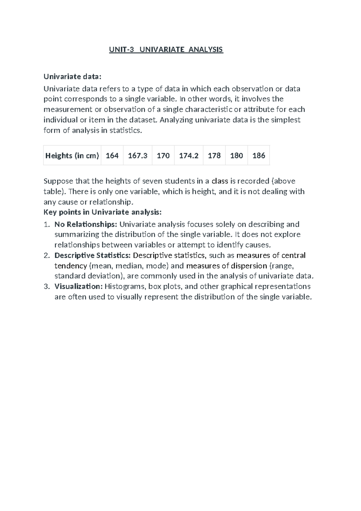 Unit-3 AD3301-DEV - Class notes-study material - UNIT-3 UNIVARIATE ...