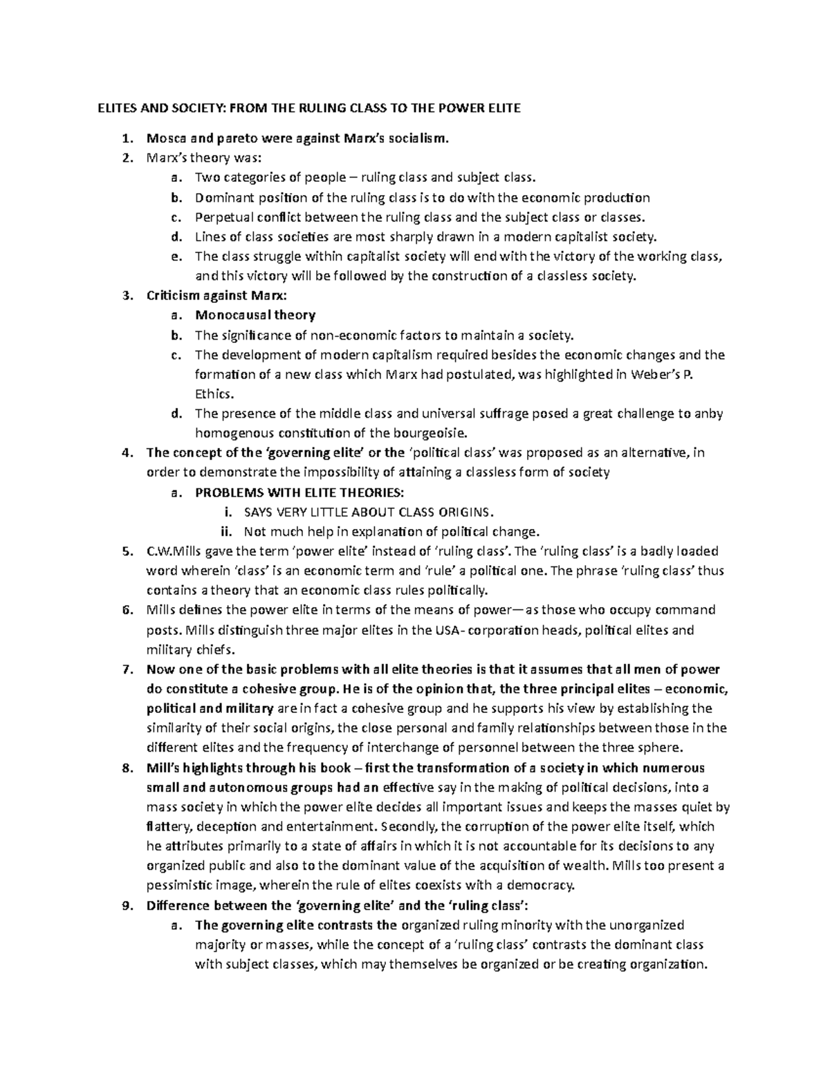 Elites and Society- Tom Bottomore 2 - ELITES AND SOCIETY: FROM THE ...