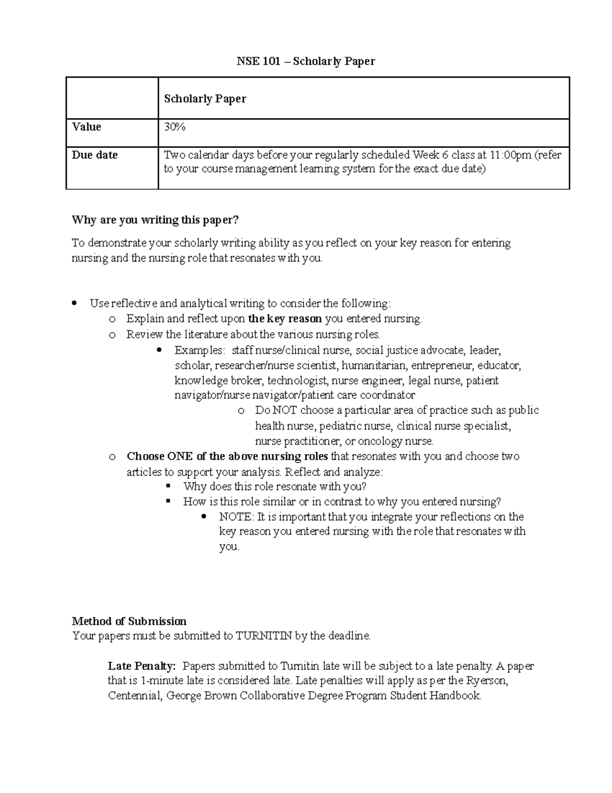 NSE 101 paper guidelines- Final Sept 1 2021 - NSE 101 – Scholarly Paper ...