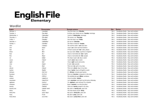 English File 4e Elementary SB script - Lesson 1A 1. 1 Teacher Hello ...