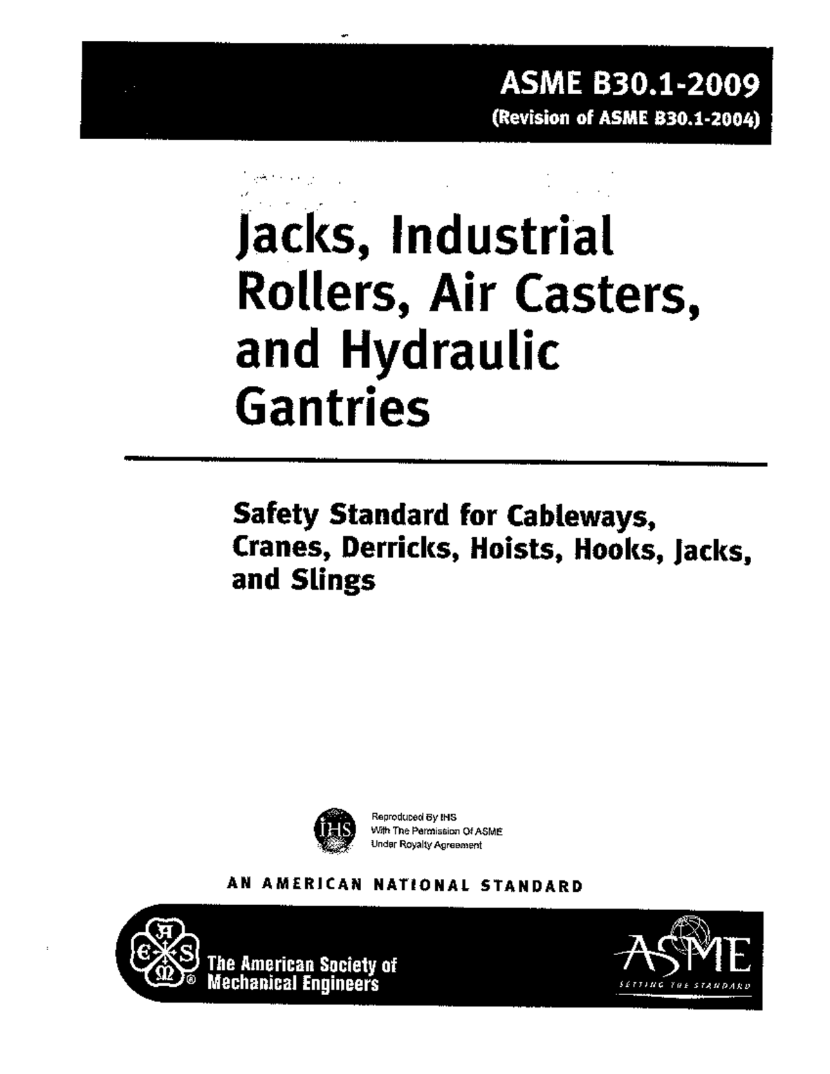 ASME-B30.1-2009 Jacks - Física II - Studocu