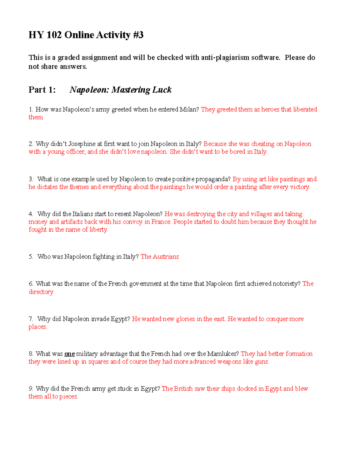 HY 102 online activity 3-1 - HY 102 Online Activity This is a graded assignment and will be ...