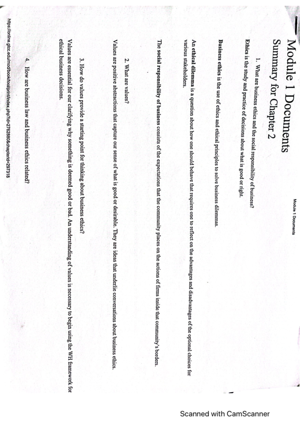 Chapter 2 Summary - Module 1 Documents Module 1 Documents Summary for ...