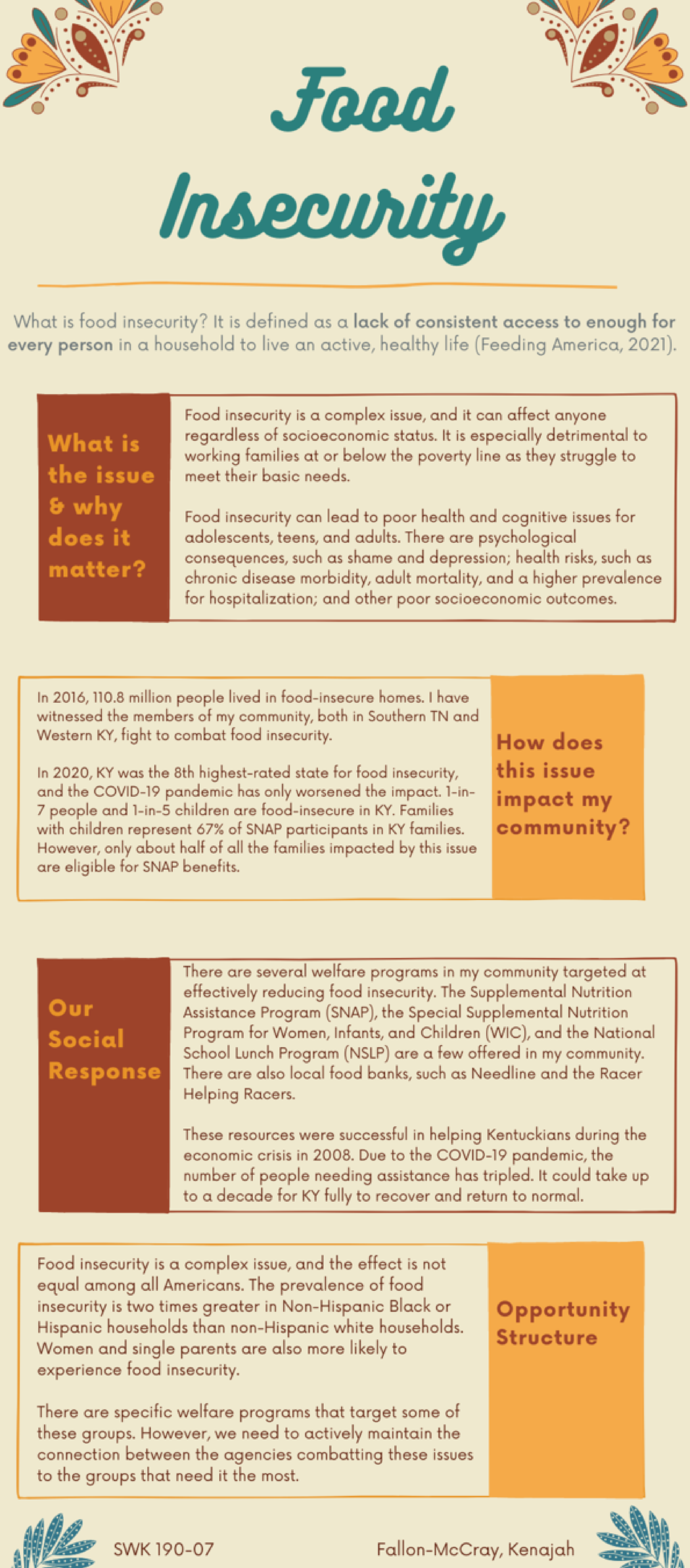 1 Food-Insecurity SWK 190-07 - SWK 190 - MSU - Studocu