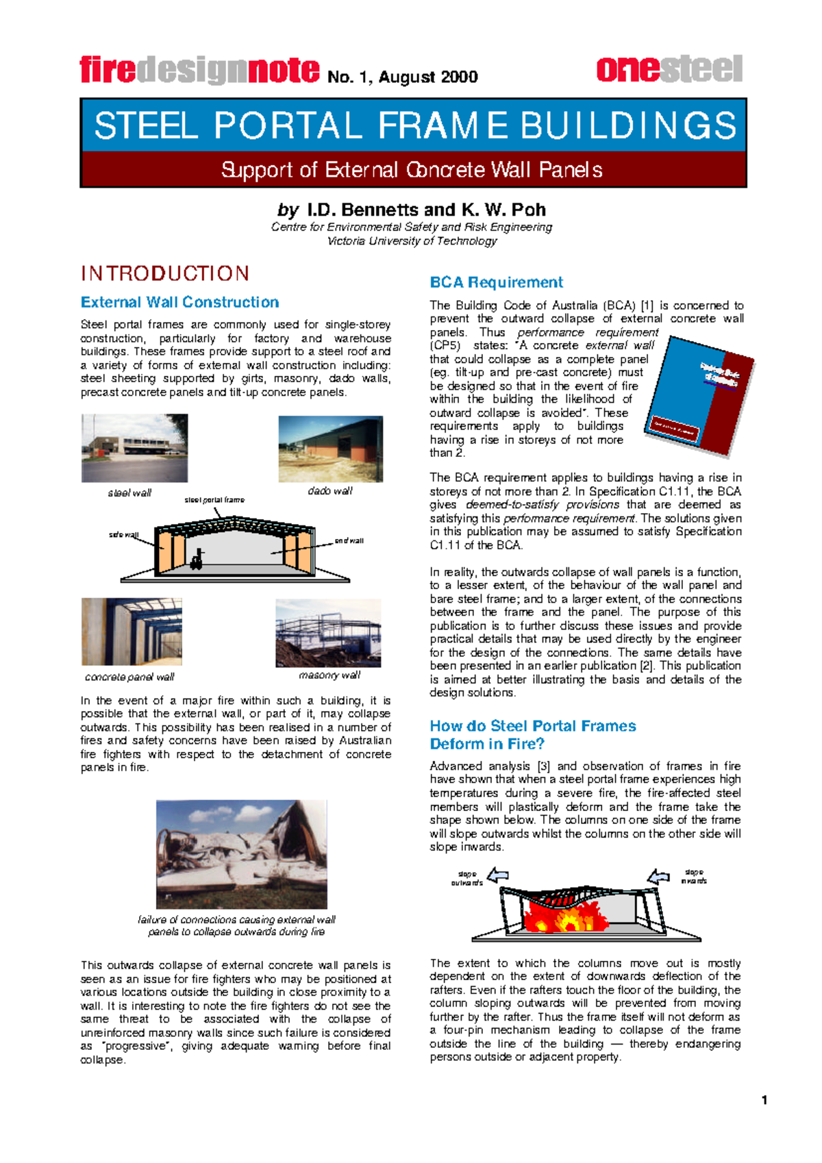 FDN1 Steel-portal-frame-buildings Support-of-external-concrete-wall ...