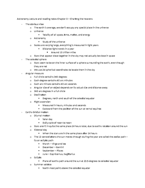 Astronomy Chapter 4 - The Solar System - Chapter 4 – the solar system ...