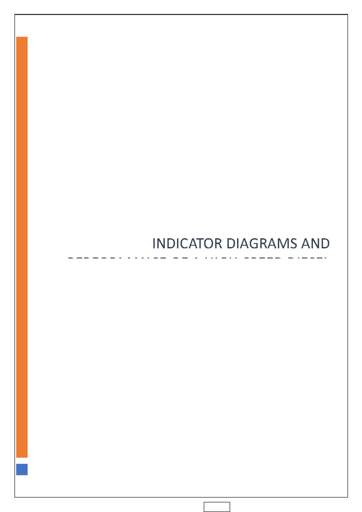 Thermal Engineering Lab Report - INDICATOR DIAGRAMS AND PERFORMANCE OF ...