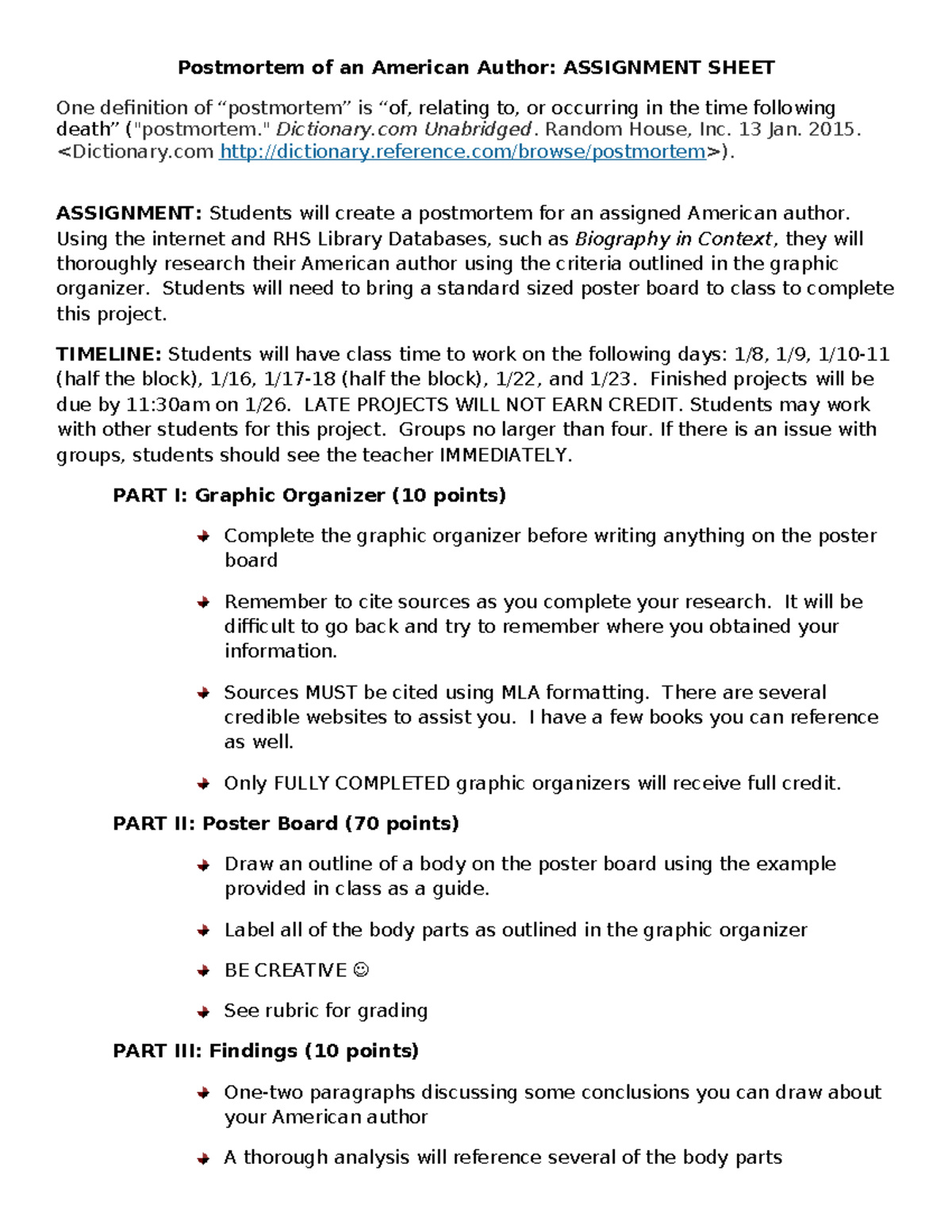 2024 American Author Project - Postmortem of an American Author ...