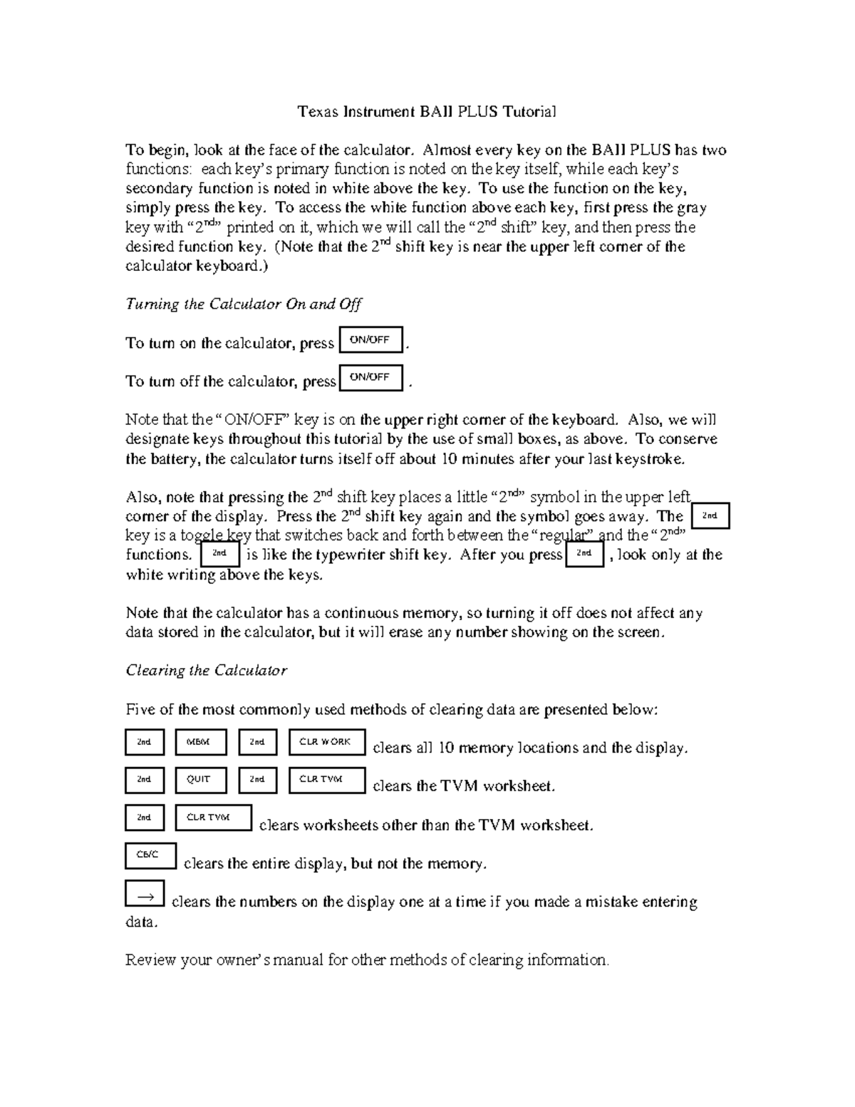 TI BAII Plus TVM 1 - TI BAII Plus TVM 1 - Texas Instrument BAII PLUS ...