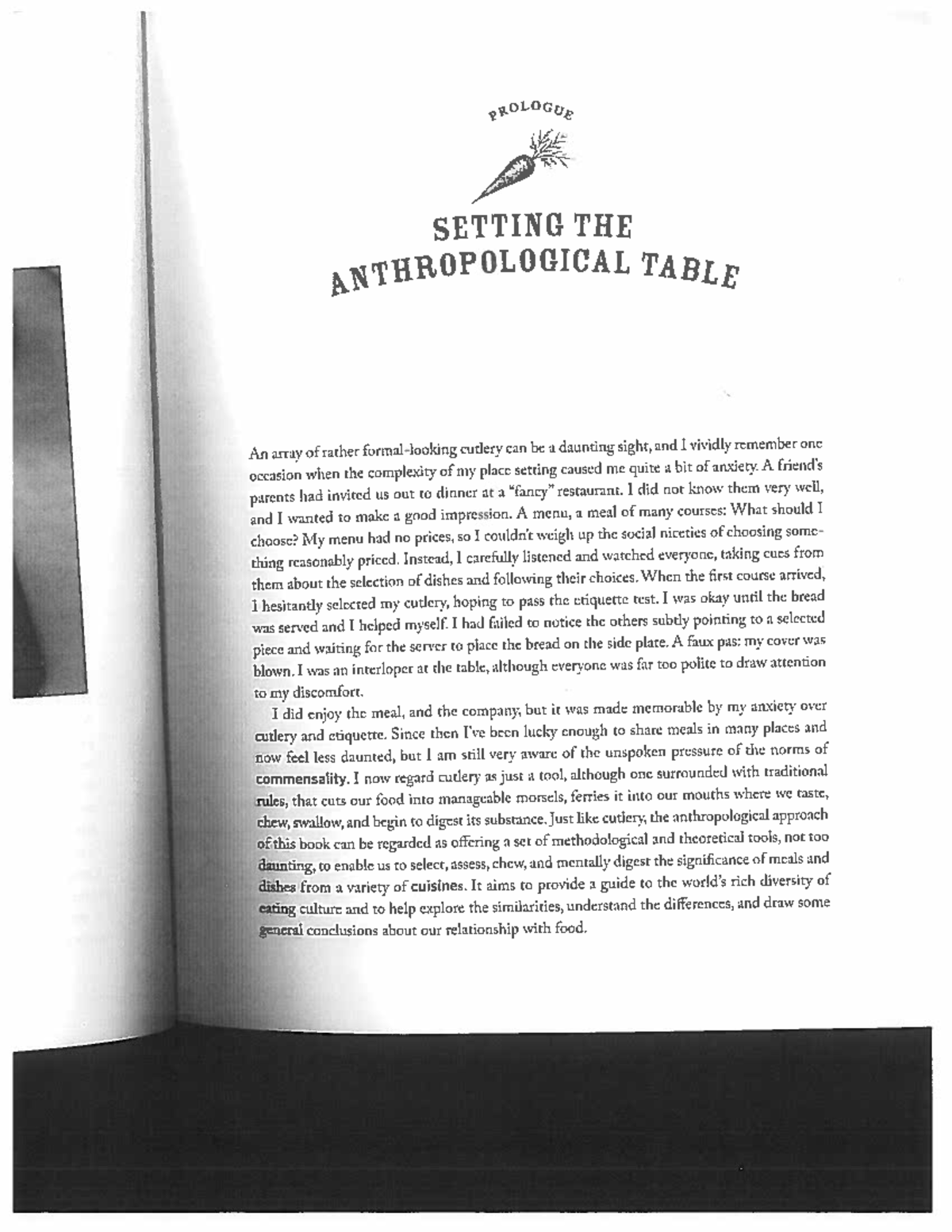Crowther, G. (2018 ). Eating culture An anthropological guide to food ...
