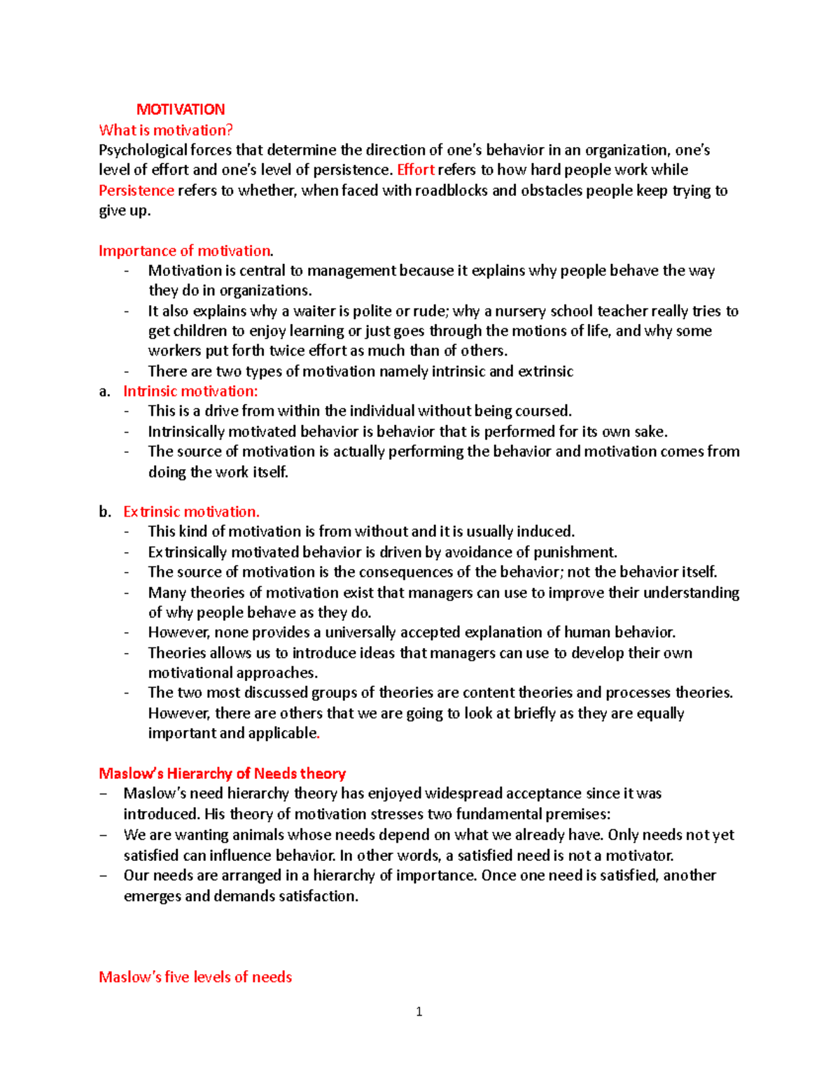 New 2023 OB Motivation - Hhhhg - MOTIVATION What is motivation ...