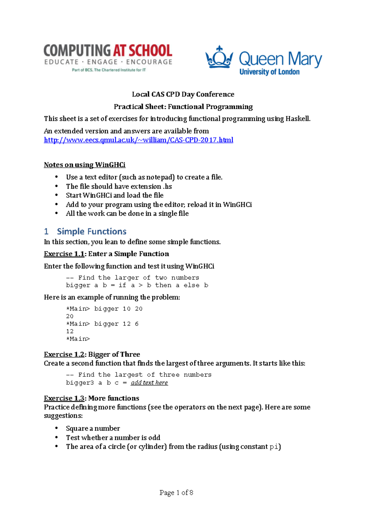 Fp-practical-sheet - Local CAS CPD Day Conference Practical Sheet ...