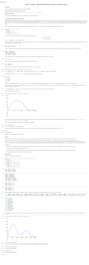 Lab 09 - Definite Integrals, Riemann Sums, and FTC - Jupyter Notebook - Lab 09 - Definite - Studocu