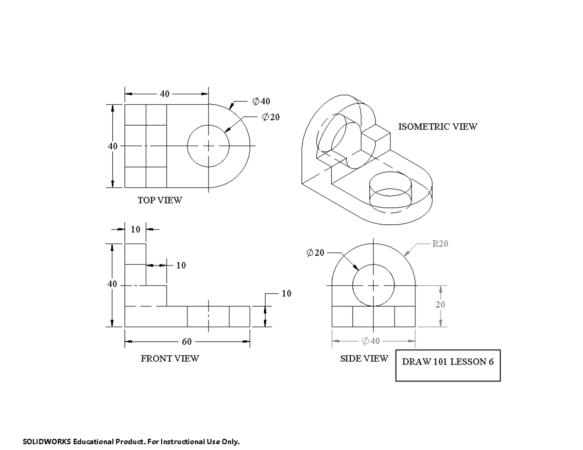 Plate-21 - Civil Engineering - TOP VIEW ISOMETRIC VIEW - DRAW 101 ...