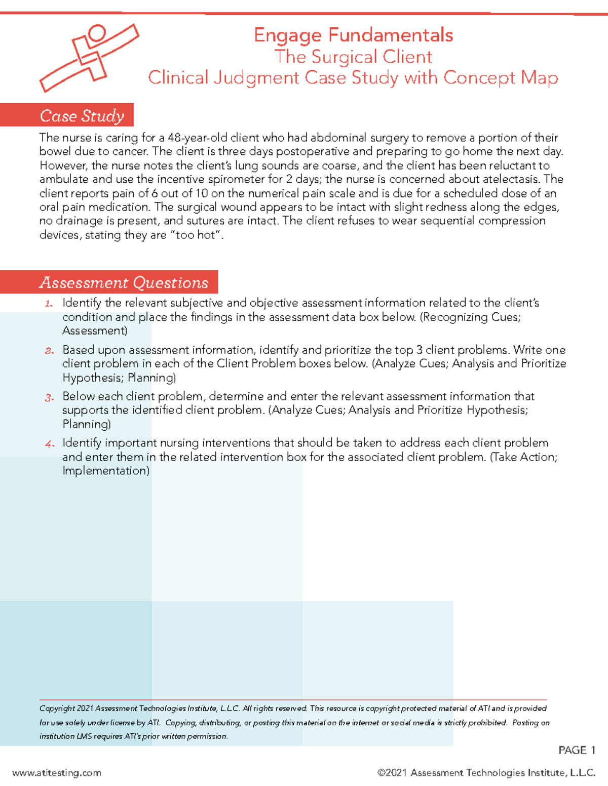 Concept map surgical patient #4 - atitesting ©2021 Assessment ...