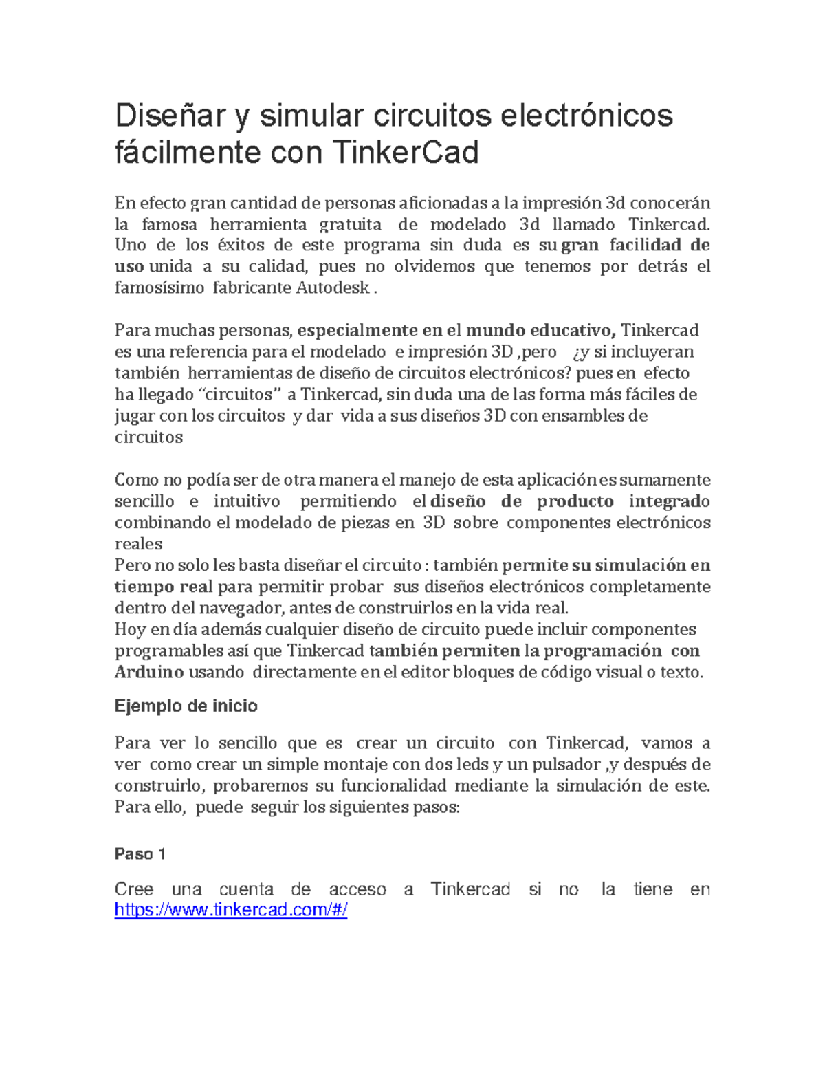 Como usar Tinker Cad - Diseñar y simular circuitos electrónicos fácilmente con TinkerCad En ...