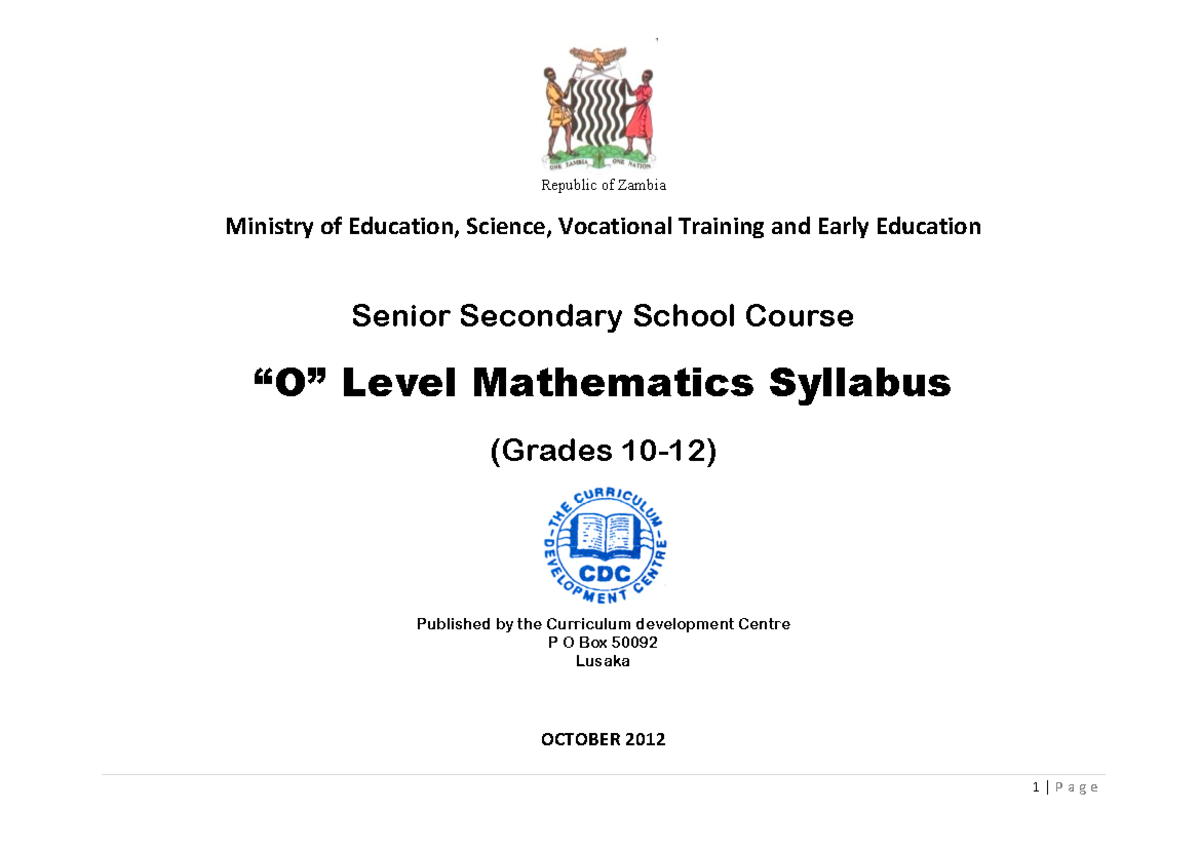 APA Guide - Republic of Zambia Ministry of Education, Science ...