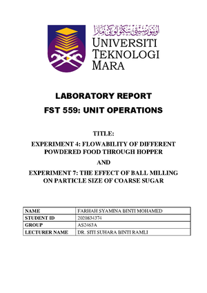 Lab 6 - LAB REPORT - UiTM Kampus Kuala Pilah Negeri Sembilan Faculty of ...