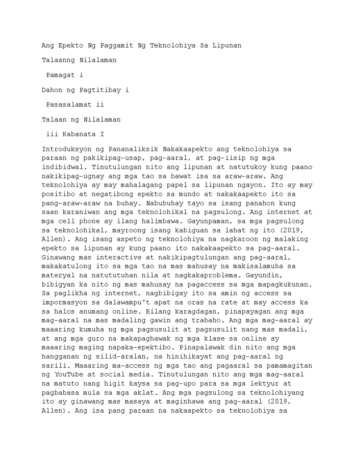 Ang Epekto Ng Paggamit Ng Teknolohiya Sa Lipunan - Tinutulungan nito ang lipunan at natutukoy ...