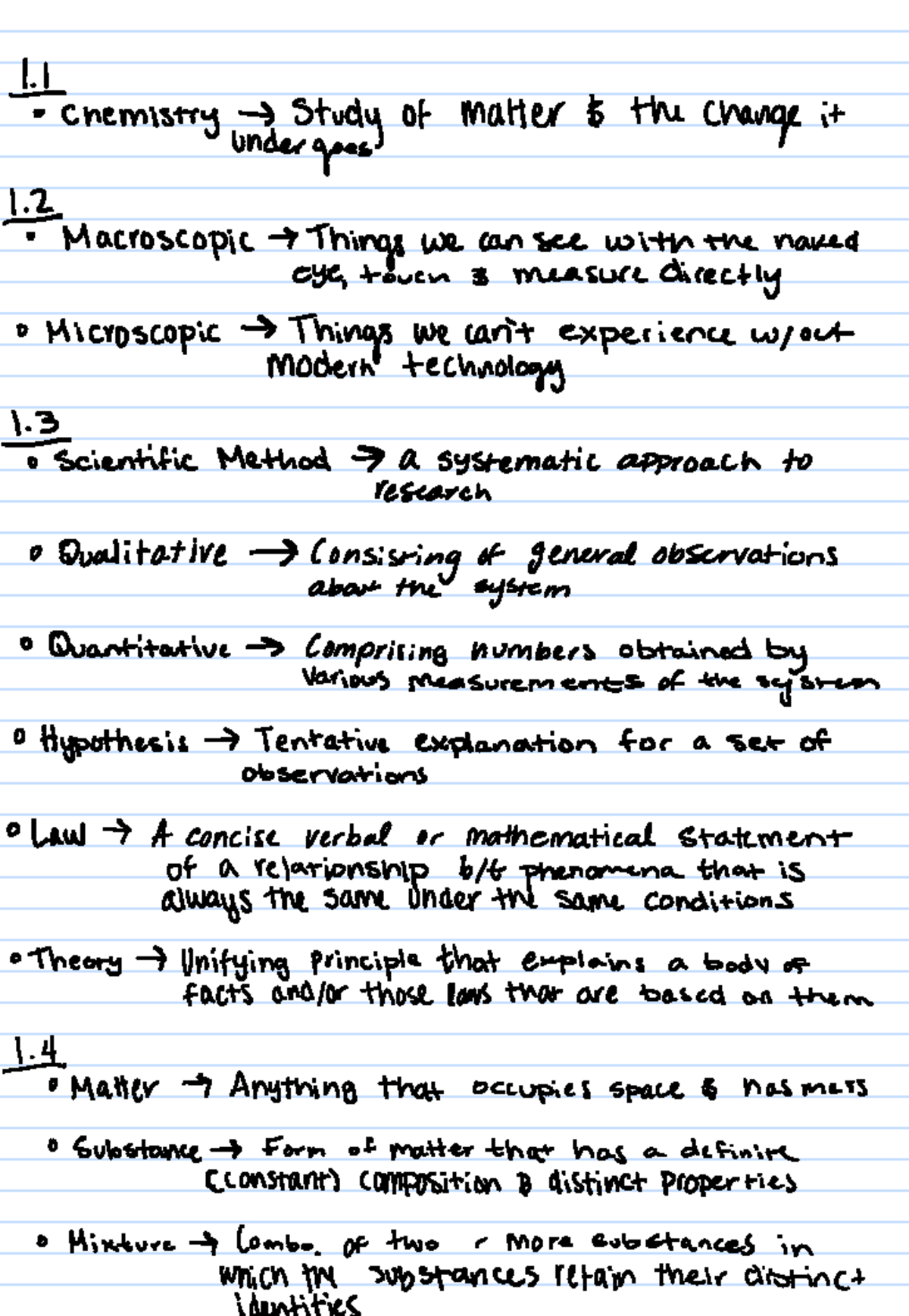 Chpater 1 - Chapter 1 notes - CH 101 - Studocu