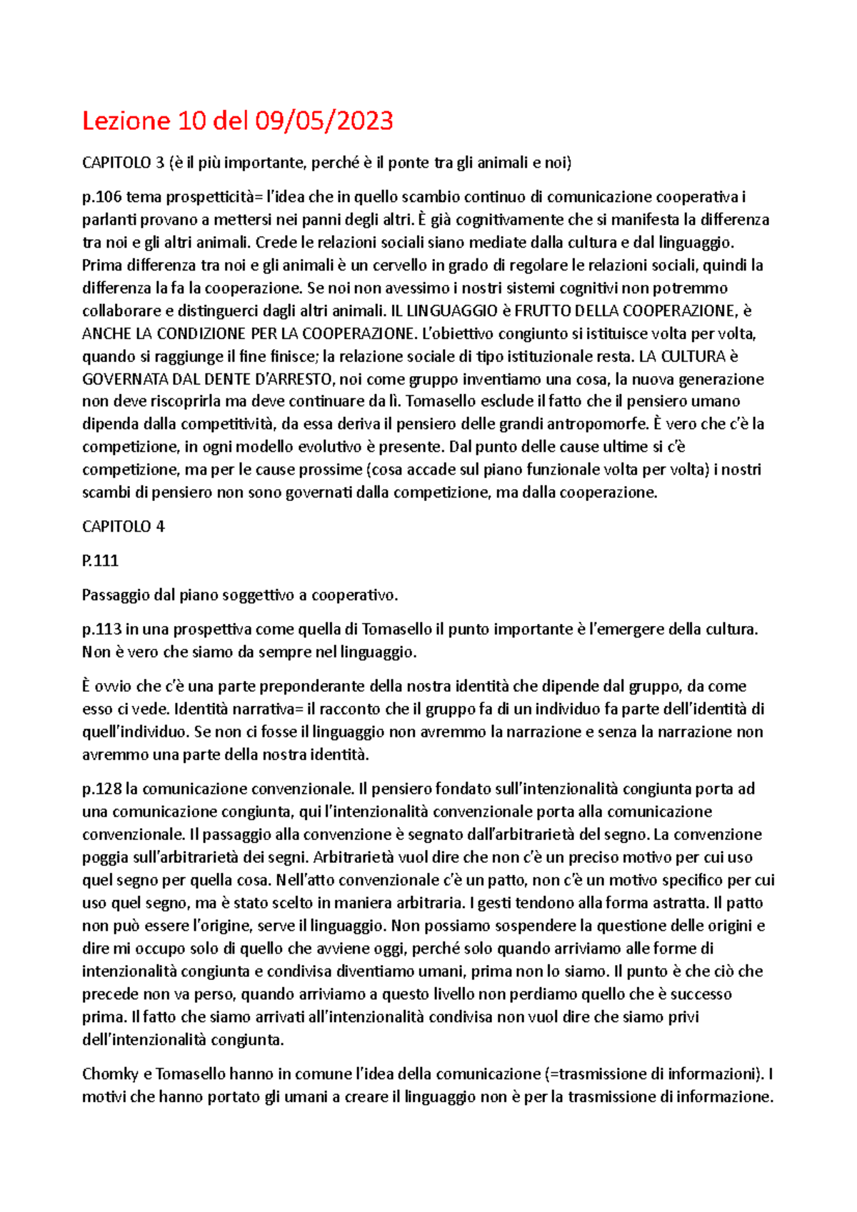 Lezione 10 - Lezione 10 del 09/05/ CAPITOLO 3 (è il più importante, perché è il ponte tra gli ...